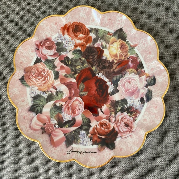Franklin Mint | Accents | Victorian Rose Bouquet Plate Franklin Mint ...